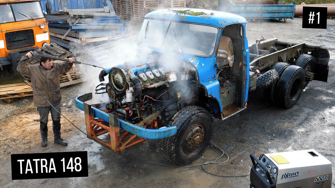 Tatra 148 aneb demontáž korby a první mytí po několika letech ...