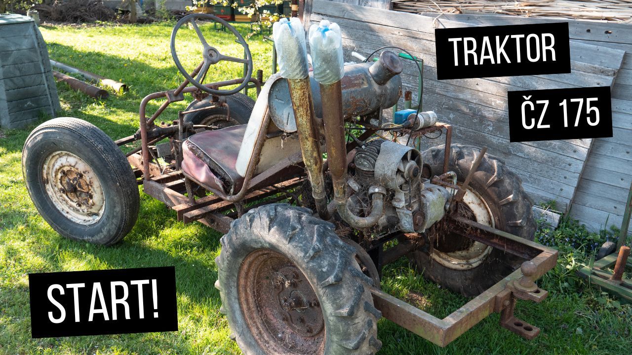 Traktor z Jawy Minor a motorem z ČZ 175 | Stream