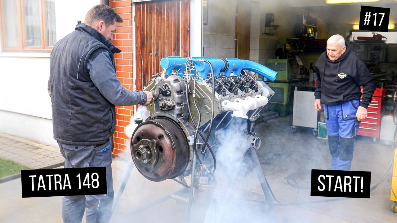 První start repasovaného motoru Tatry 148 | Renovace 17. díl | Stream